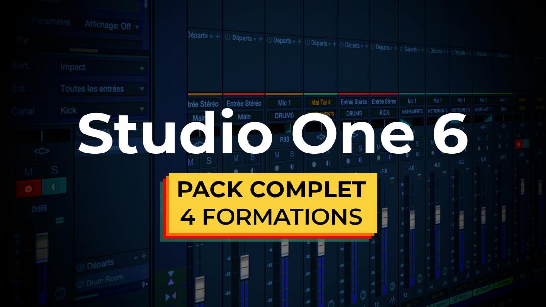 Pack de formation Studio One 6 Professional | Elephorm